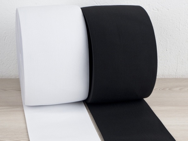 Stabiles Gummiband 150mm = 15cm Meterware (5,30€/m) Zugkraft auswählbar ...